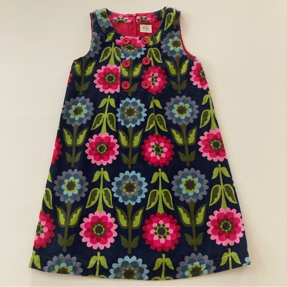 Mini Boden | Dresses | Mini Boden Girls 9 Floral Corduroy Dress | Poshmark
